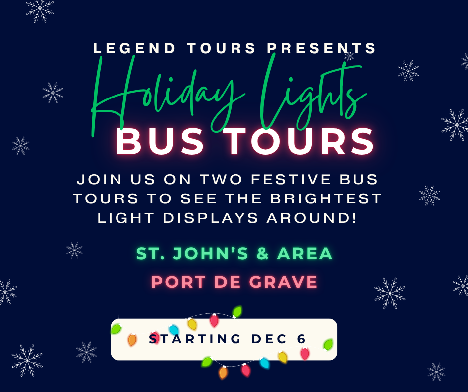 Holiday Lights Bus Tours of St. John's 2025 – Legend Tours Ltd